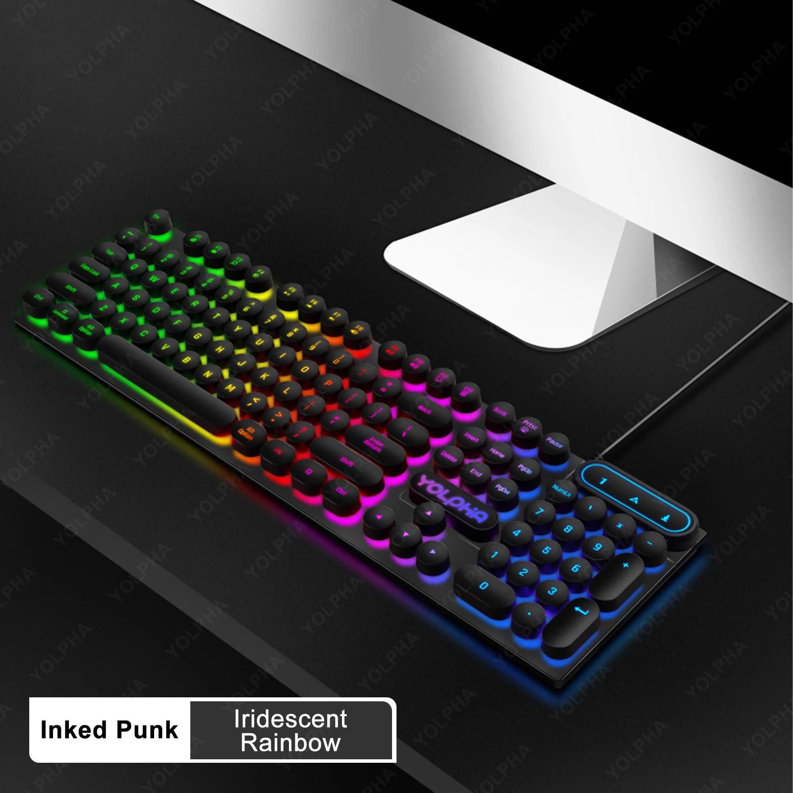RGB Gaming Toetsenbord - 104 Toetsen, Verlicht Ergonomisch Design Voor ...